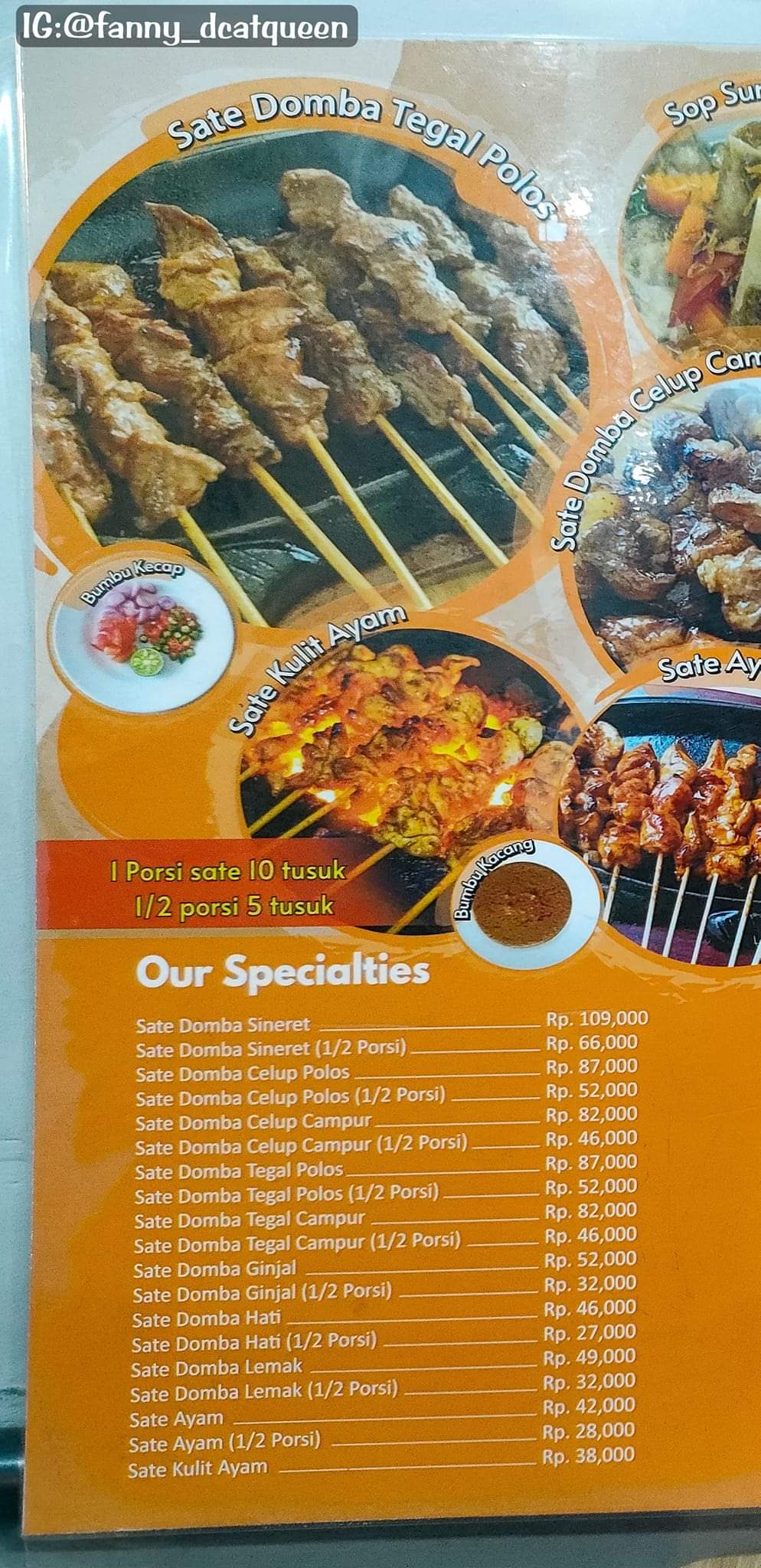 KULINER JAKARTA: MENIKMATI MENU DOMBA DI SATE WARU RAWAMANGUN
